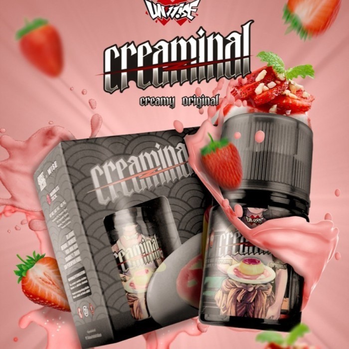 Jual CREAMINAL JAPANESE LIQUID STRAWBERRY PUDDING FREEBASE ORIGINAL ...