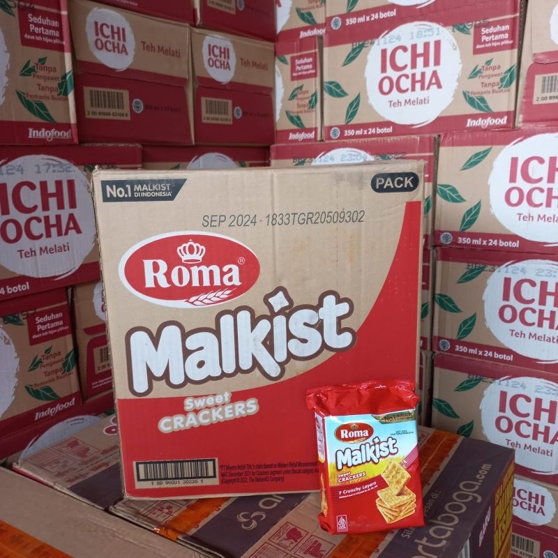 Jual Roma malkis crackers 224 gram 1 dus isi 36 pcs | Shopee Indonesia