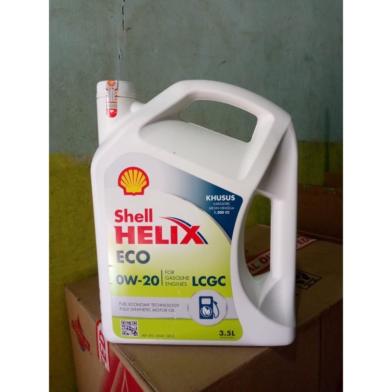 Jual OLI SHELL HELIX ECO 0W-20 3,5L SCAN BARCODE HIJAU | Shopee Indonesia