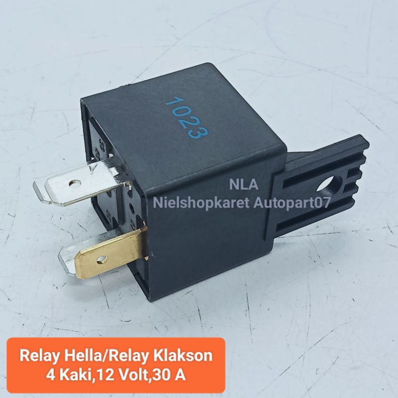 Jual Relay Hella Kaki 4,12 Volt,30 Ampere Relay klakson Relay lampu ...