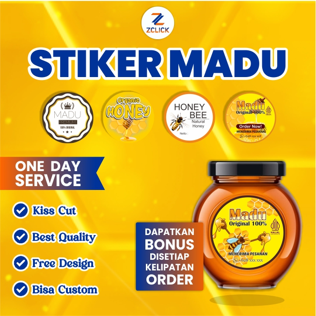 Jual STIKER LABEL/STIKER BOTOL MADU/STICKER MADU/STICKER LABEL/CETAK ... Jual STIKER LABEL/STIKER BOTOL MADU/STICKER MADU/STICKER LABEL/CETAK ...