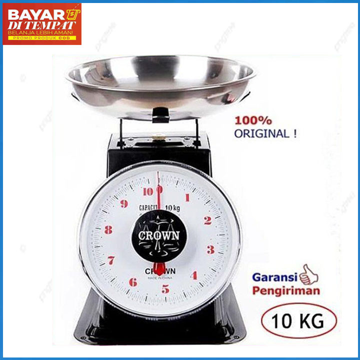 Jual Timbangan Manual Jarum Duduk 10kg 20kg Mangkok Besi Analog Buah Sayur Daging Terbaru Promo ...