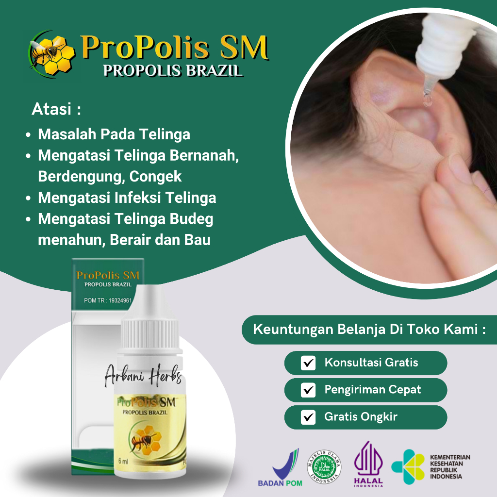 Jual Obat Telinga Bernanah, Congek, Curek, Telinga Berair, Bau, Infeksi ...