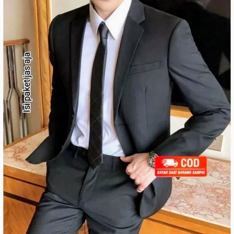 Jual JAS PRIA HITAM PEKAT JAS NIKAH JAS FORMAL | Shopee Indonesia