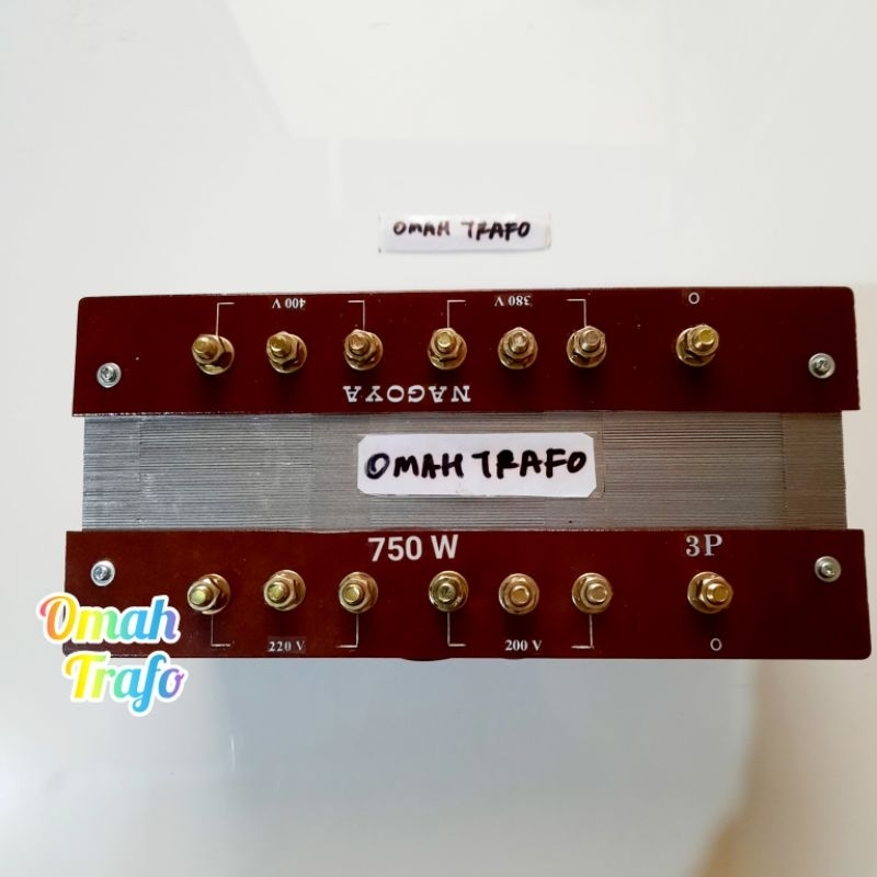 Jual trafo 3phase travo step up down auto 750 watt 380 400v / 200 220v ...