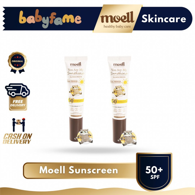 Jual MOELL SUNSHINE SUNSCREEN | 30GR | SPF 50+ (PA++++) | PREMINUM ...