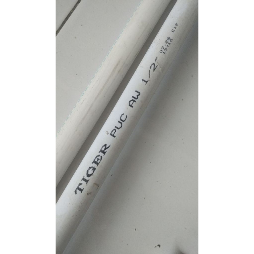 Jual Pipa PVC Tiger 1/2" Inch AW per 1 Meter Pipa Paralon murah | Shopee Indonesia