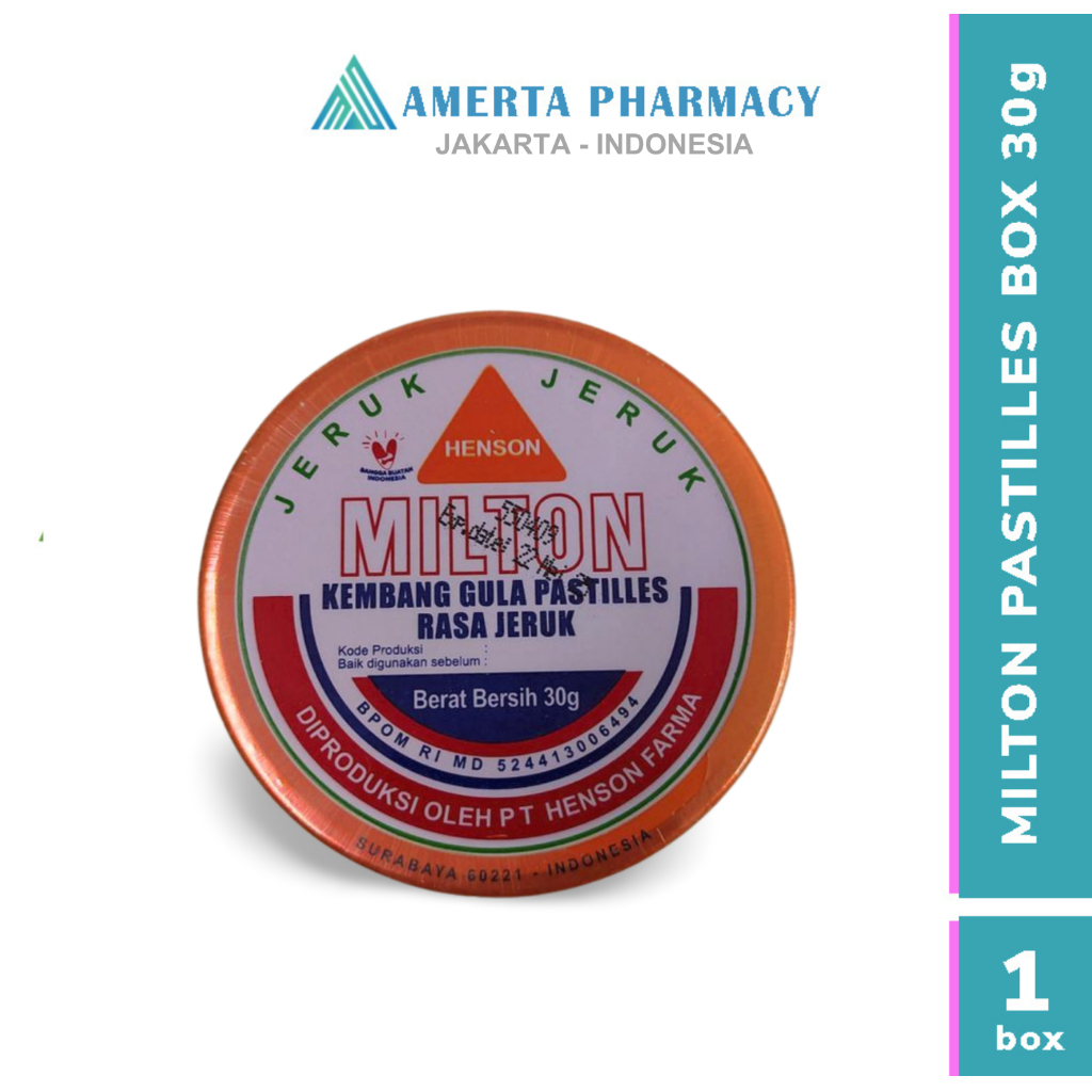 Jual Milton Pastilles Box 30gr Rasa Jeruk isi 12 Kaleng | Shopee Indonesia