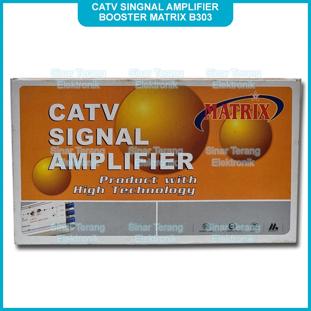 Jual CATV SIGNAL AMPLIFIER Matrix B 303 Cabang 3 Penguat sinyal antena ...