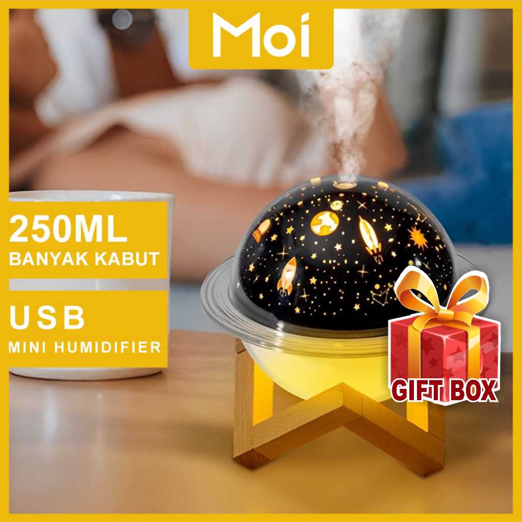 Jual Moi 250ML Humidifier Diffuser Air Purifier Aromaterapy | Beautiful ...
