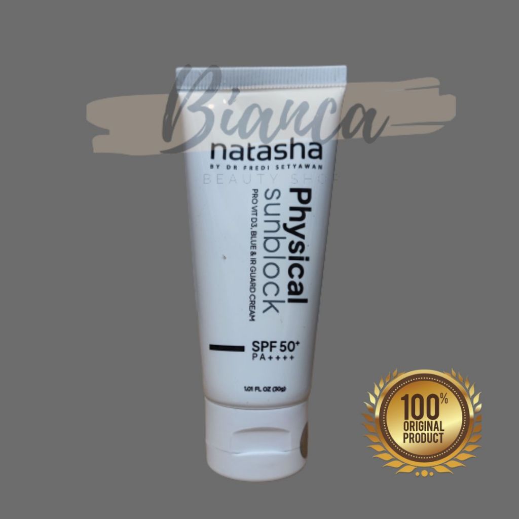 Jual NATASHA PHYSICAL SUNBLOCK/TIRAI/SUNBLOCK/SUNSCREEN/SPF50/PHYSICAL ...
