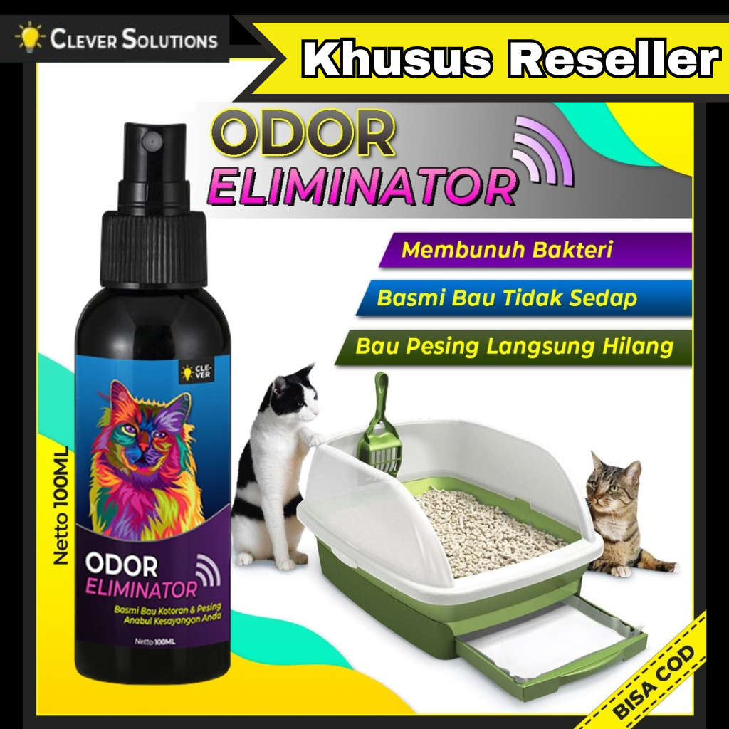 Jual Clever Solutions (RESELLER) - ODOR ELIMINATOR 100 ML Penghilang ...