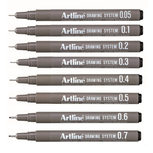 Jual Artline drawing pen / / Pulpen Drawing Pen Artline Ek-23 0.03 / 0. ...