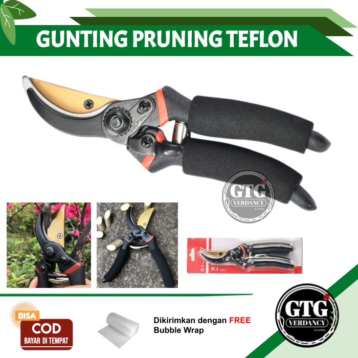 Jual Gunting Dahan Teflon / Pruning Shears 21 cm / Gunting Ranting ...