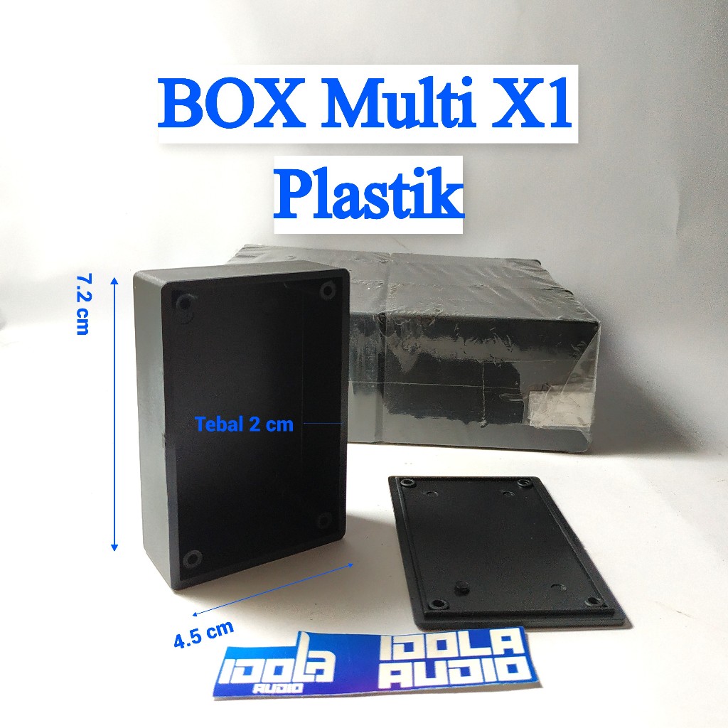 Jual BOX Multi X1 Plastik Tebal Ruang 2 cm | Box Multi Plastik Hitam ...