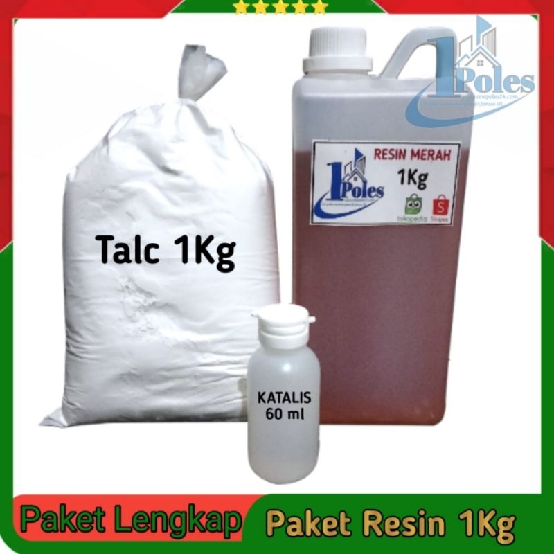 Jual Paket Lengkap Resin + Talc + Katalis | Shopee Indonesia
