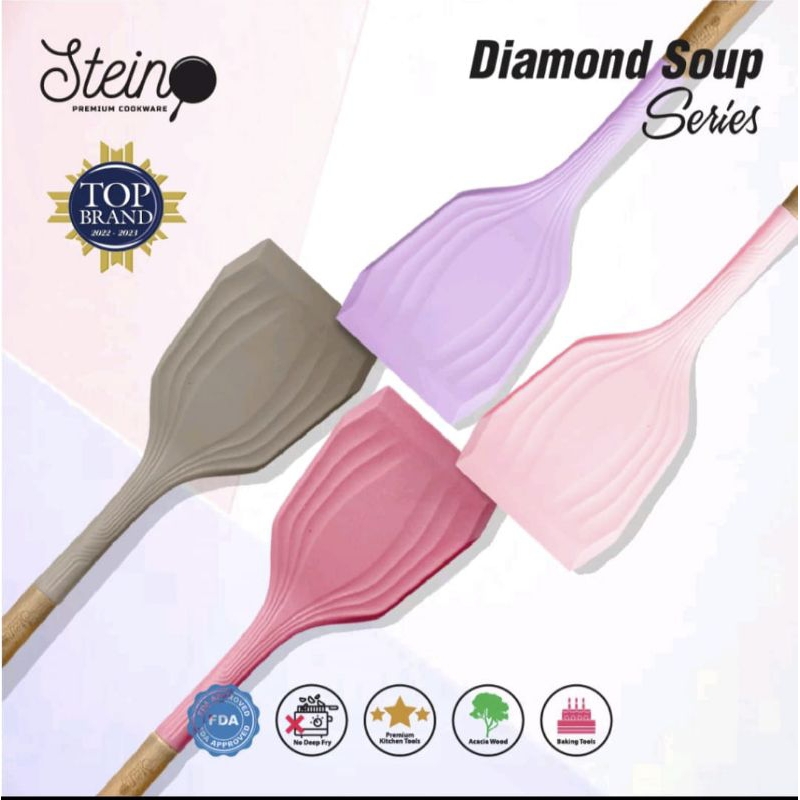 Jual STEINCOOKWARE SPATULA DIAMOND TERRA (SUTIL SILIKON) | Shopee Indonesia
