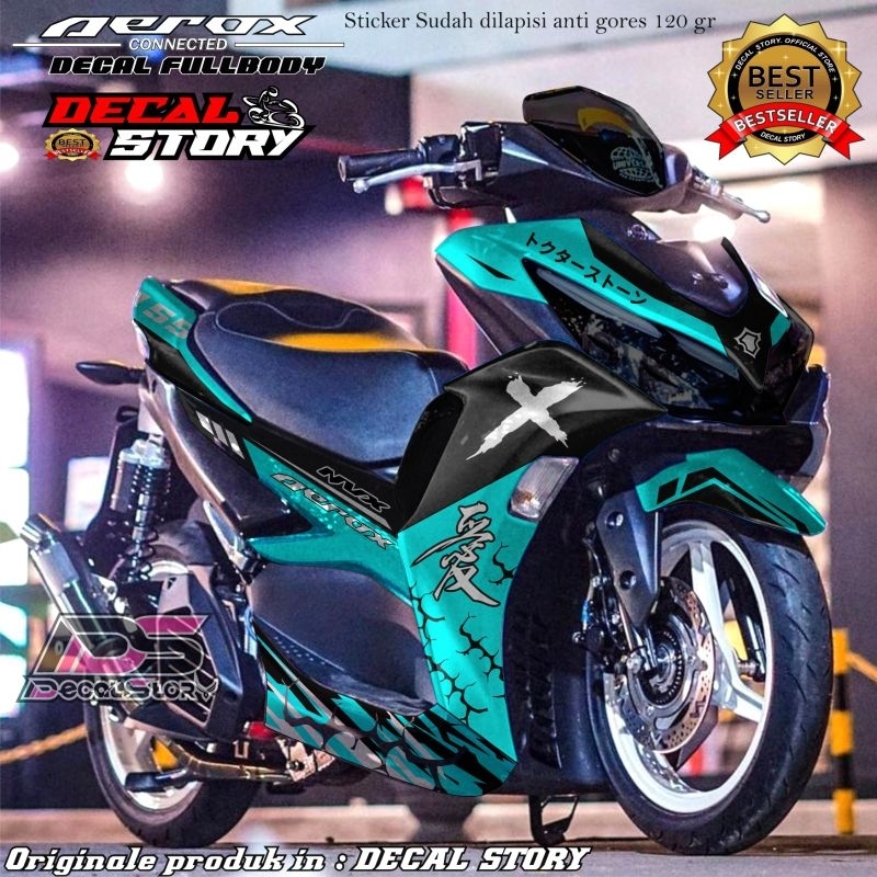 Jual DECAL STICKER AEROX connected All new aerox sticker fullbody super ...