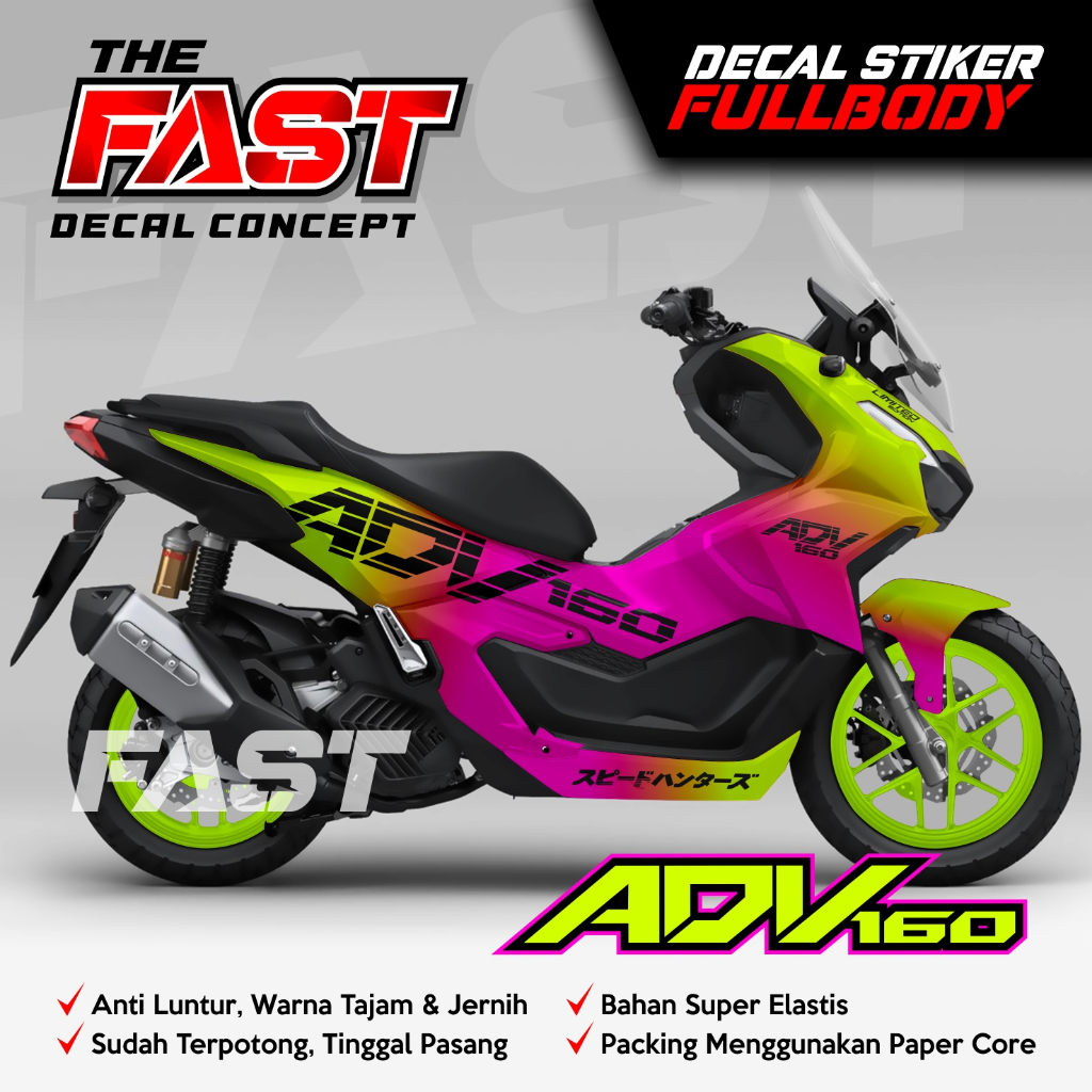 Jual BISA COD Stiker Decal ADV 160 Dekal Stiker Adv 160 New Full Body ...