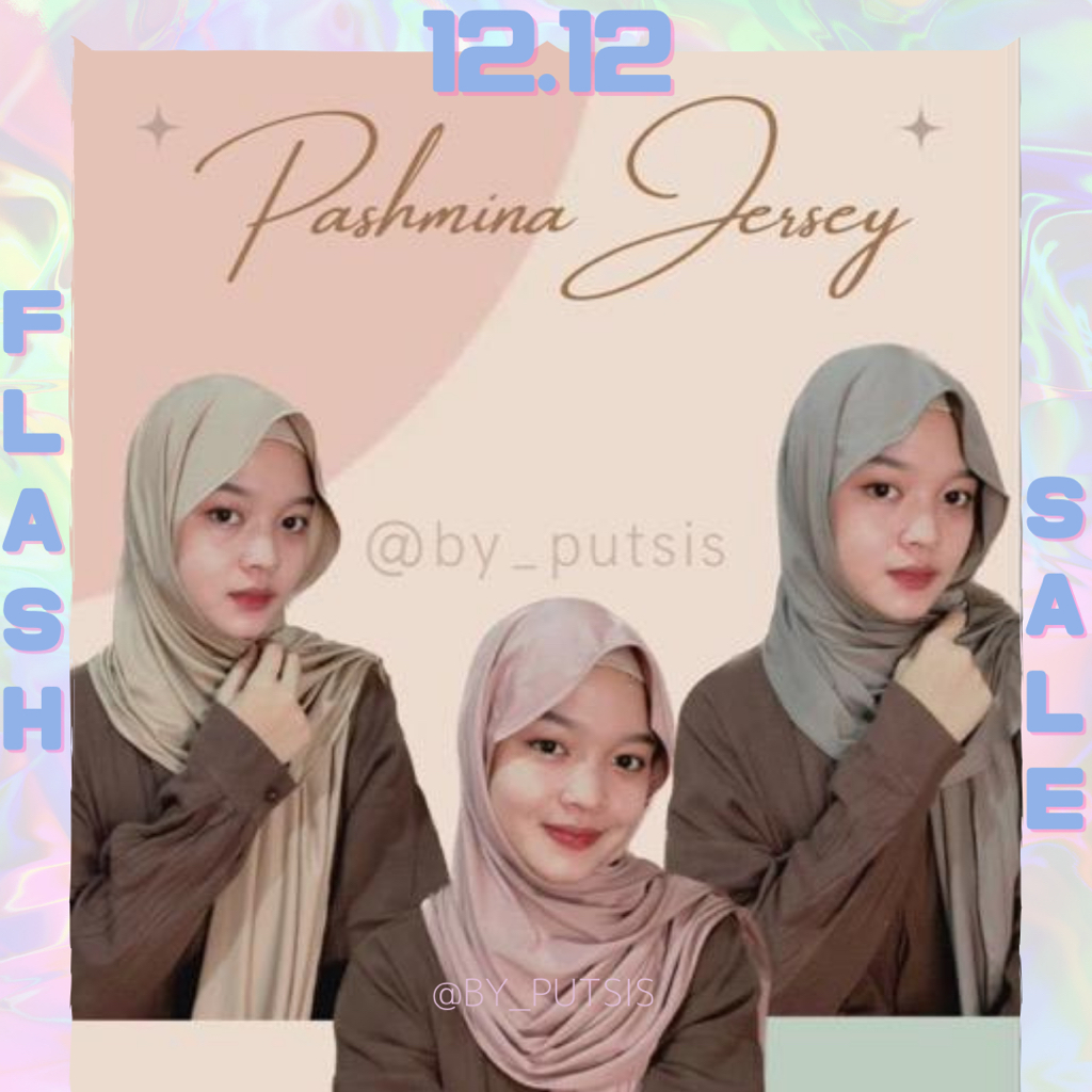 Jual pashmina kaos jersey/pashmina spandex/pashmina viral | Shopee ...