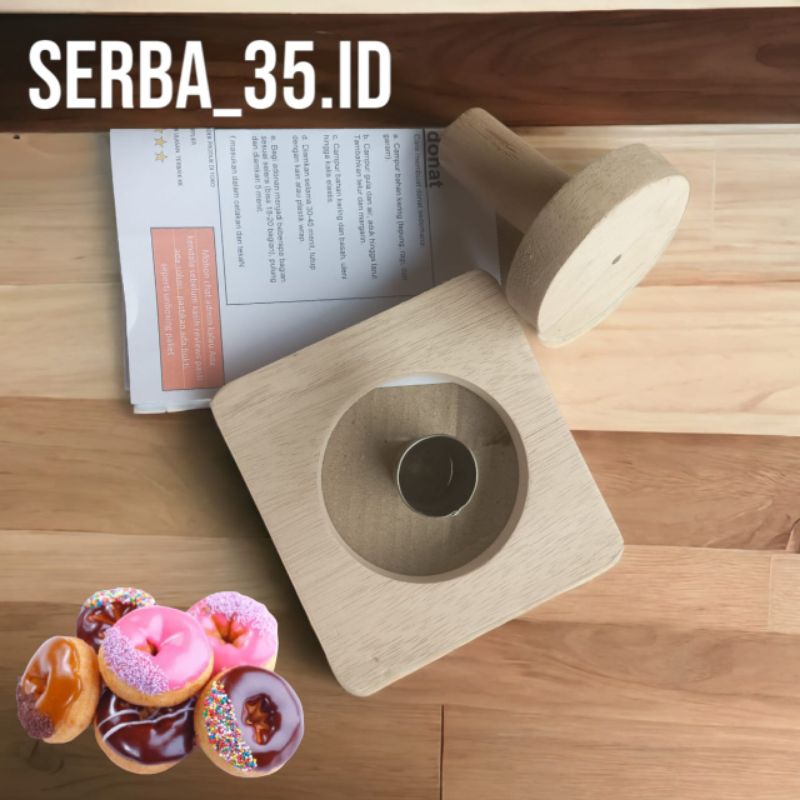 Jual Cetakan donat kayu ukuran 6cm 7cm 8cm | Shopee Indonesia