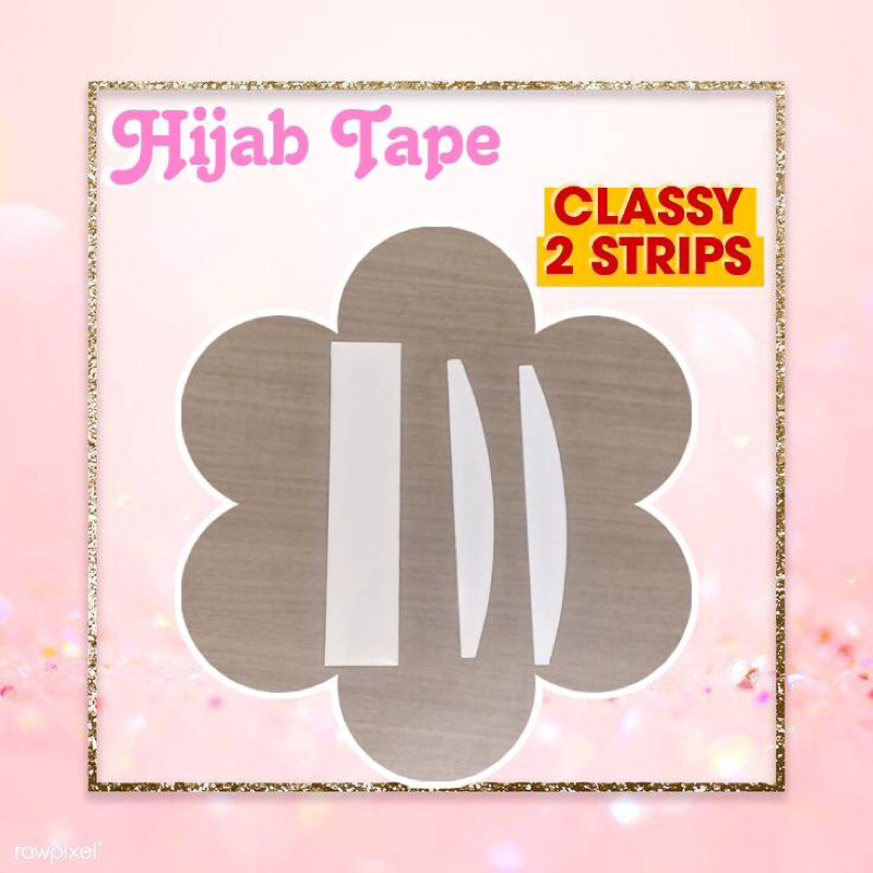 Jual Hijab Tape Classy (Isi 2) Membuat Hijab Melengkung Paripurna ...