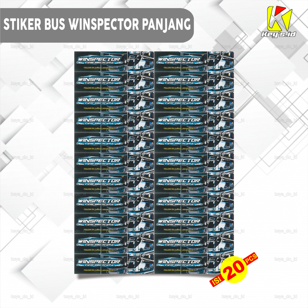 Jual Stiker Bus WInspector Panjang, Stiker Bus Basuri, Stiker Bus ...