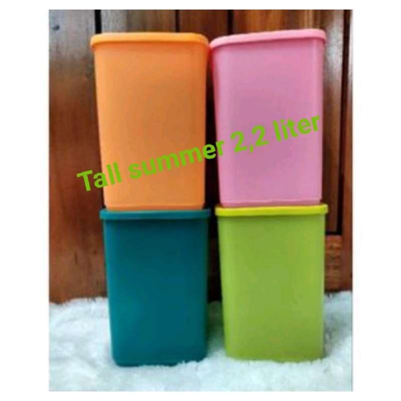 Jual Toples tall summer tupperware 2,2 liter warna lama 1 pcs | Shopee ...