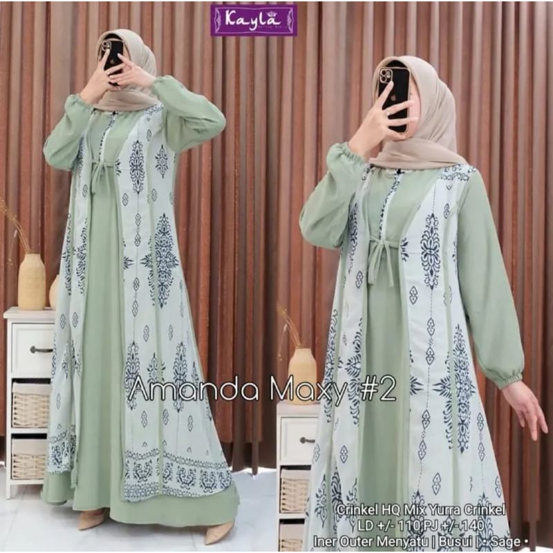 Jual AMANDA MAXY #2 GAMIS CASUAL MODEL INER AUTER MENYATU | Shopee ...