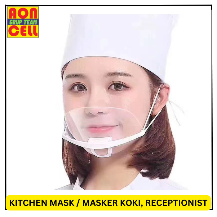 Jual Kitchen Mask Masker Penutup Hidung Mulut Koki Receptionist Barista | Shopee Indonesia