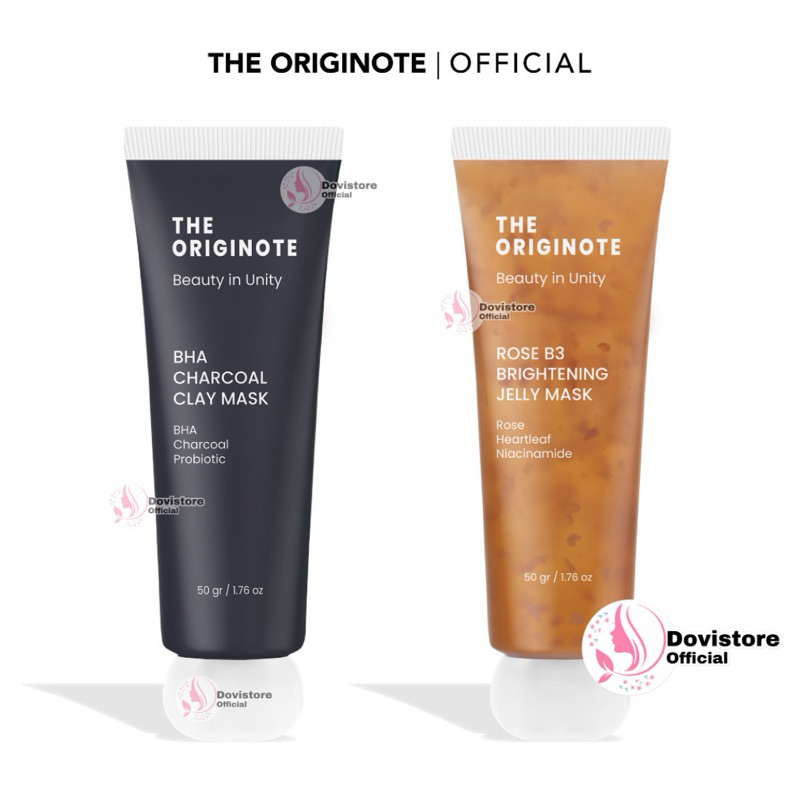 Jual The Originote BHA Charcoal Clay Mask - Masker Wajah Mud Mask ...