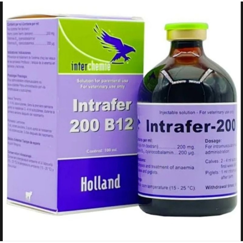 Jual Intrafer 200 B12 Obat Anemia Vitamin Pertumbuhan B12 dan zat besi ...