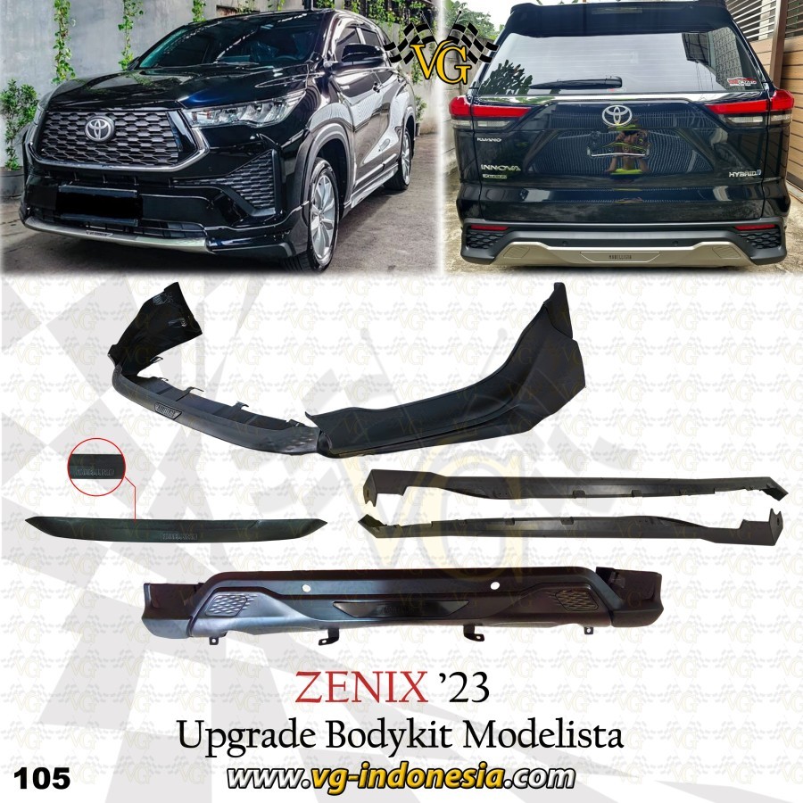Jual Bodykit Body Kit Innova Zenix 2022 up Modelista | Shopee Indonesia