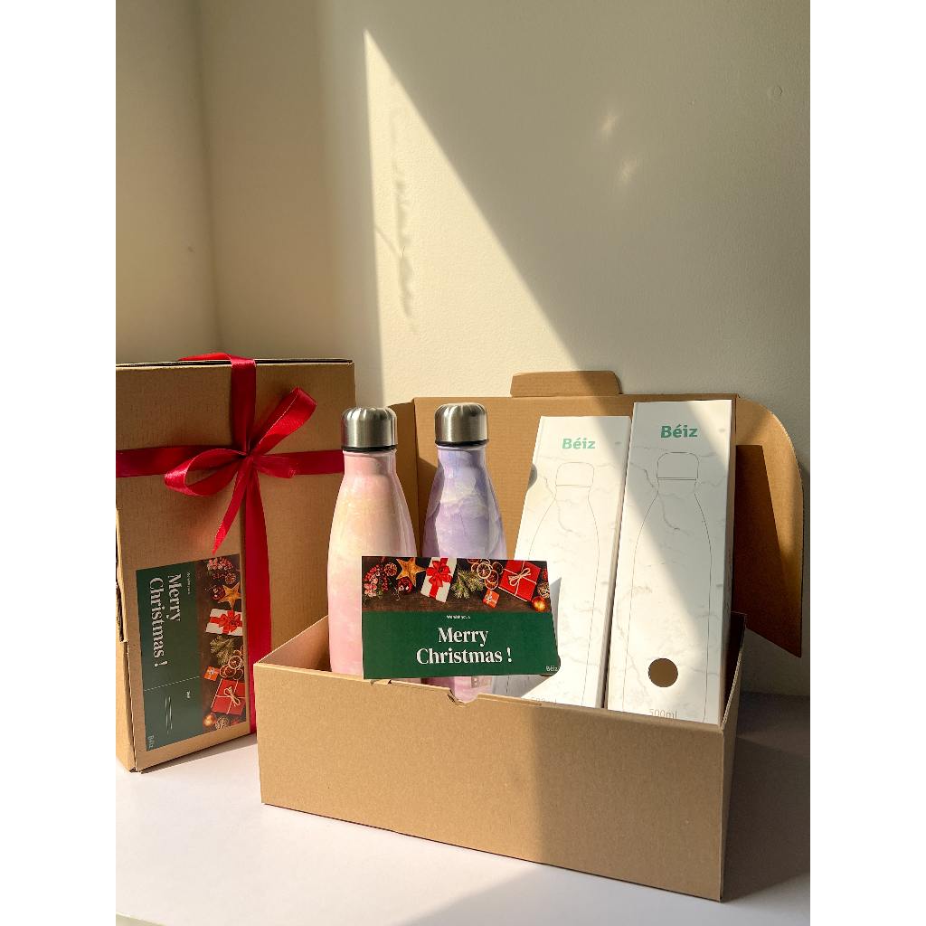 Jual [HAMPERS NATAL CHRISTMAS] BOTOL PURPLE AND PINK MARBLE - Beiz ...