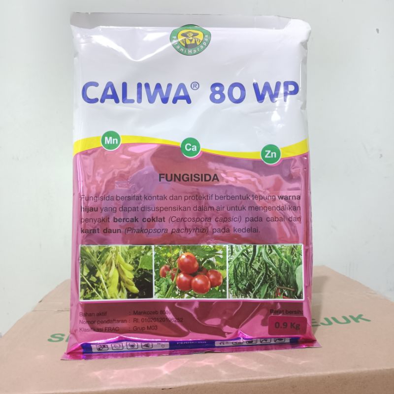 Jual Caliwa 80 WP 0,9kg Mankozeb Plus Menutrisi tanaman seperti MN, ZN ...