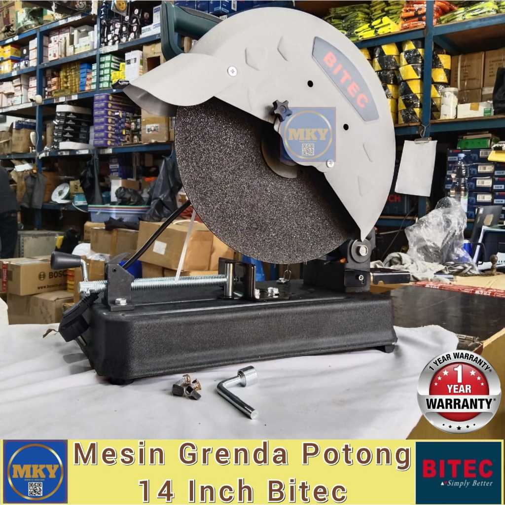 Jual Mesin Potong Besi 14 inch / Cut Off 14 inch Bitec / Gerinda Duduk ...