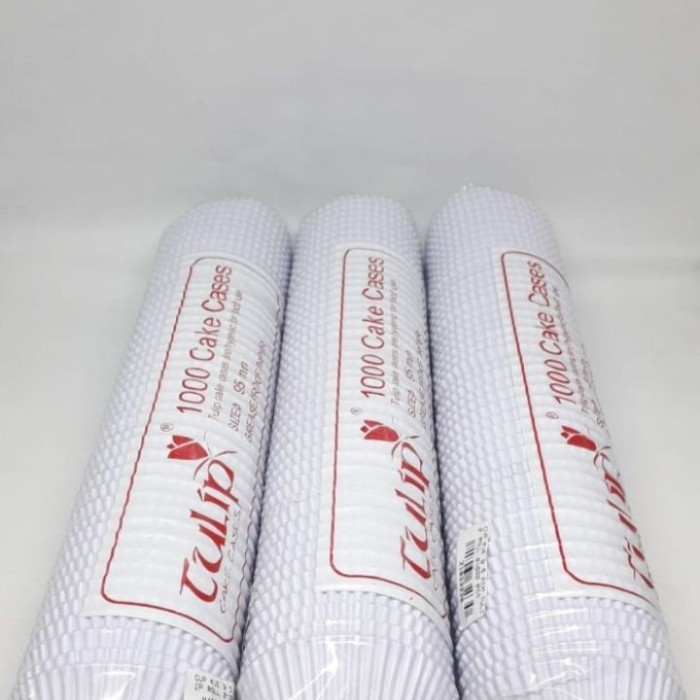 Jual CUP KUE KERTAS UKURAN 9.5 CM PUTIH POLOS / CUP KUE KERTAS @1000 ...