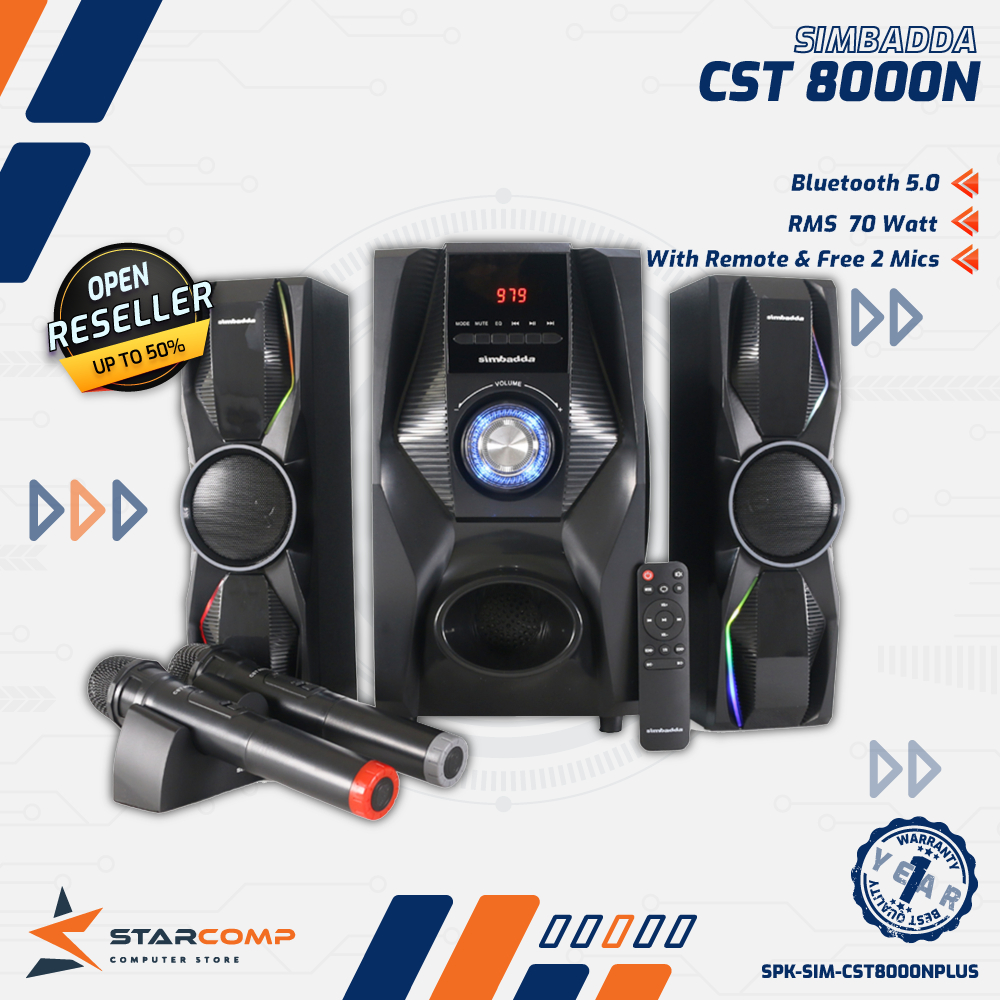 Jual Speaker Bluetooth Simbadda CST 8000N+ Subwoofer Mega Bass Power ...