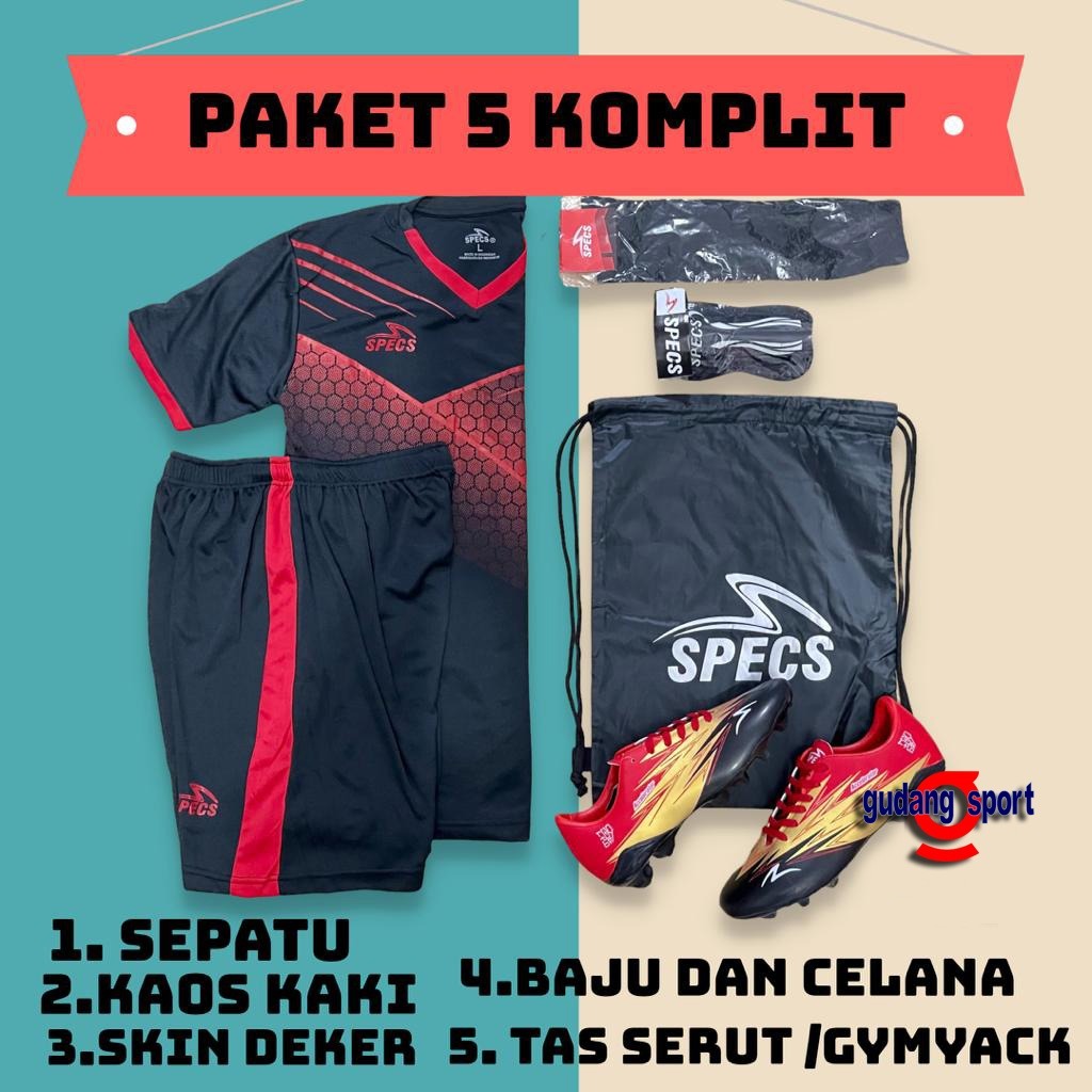 Jual Sepatu Bola Specs accelarator rotoboy Paket komplit Terkeren ...