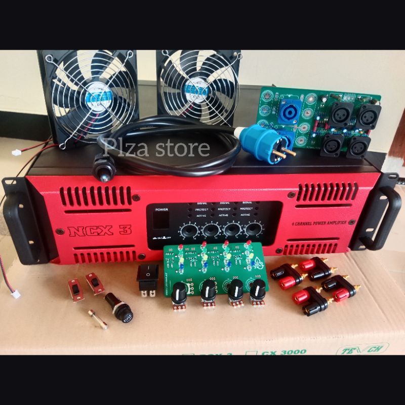 Jual Bok power amplifier NCX 3 4chanel komplit Aksesoris PCB dobel layer/Box power Ampli tipe ...