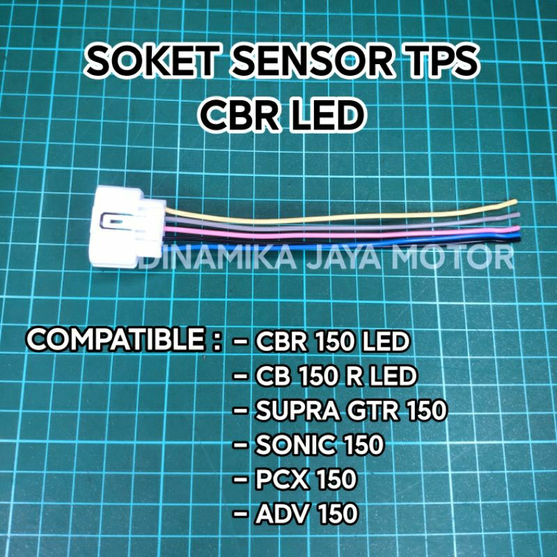 Jual SOKET SOCKET SENSOR TPS MAQS CBR CB 150 R LED SUPRA GTR SONIC PCX ...