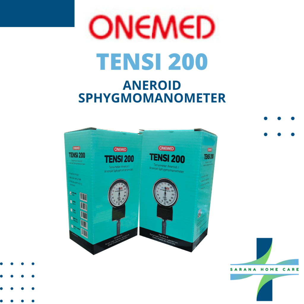 Jual ONEMED Tensi 200/ Tensimeter/aneroid/sphygmomanometer/tensi manual ...