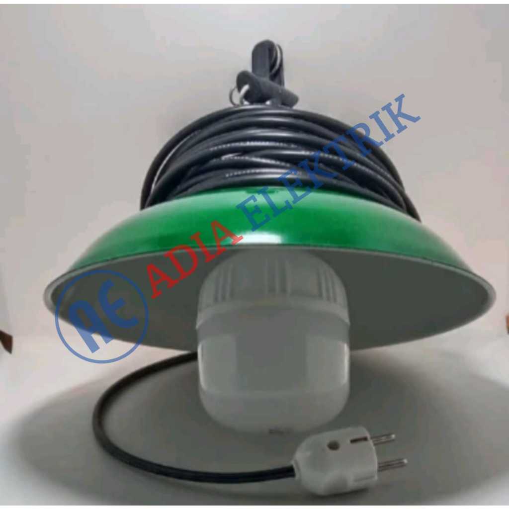Jual Paket hemat !!Kap Lampu Gantung E27 Uk 30cm + 5 Meter Kabel / Kap ...