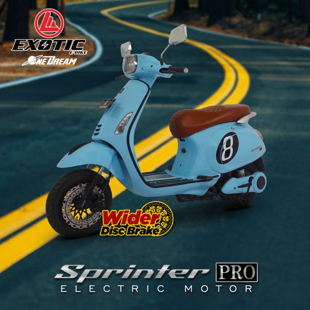 Jual Motor Listrik EXOTIC SPRINTER AT Molis terbaru Garansi Resmi ...