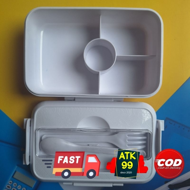 Jual TRI-J LUNCH Box Kotak Makan-Kotak bekal/Termos Makan/Kotak Nasi ...