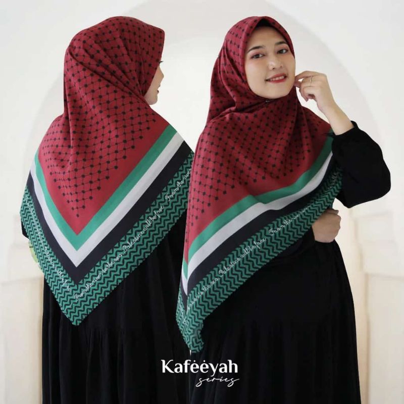 Jual Hijab Jumbo Syar'i Palestine Palestina Kafeeyah Series 140 x 140 ...