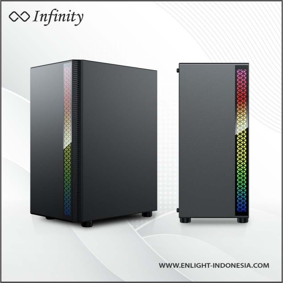 Jual Casing INFINITY FLASH V4 Tempered Glass - ATX, mATX Gaming Case ...