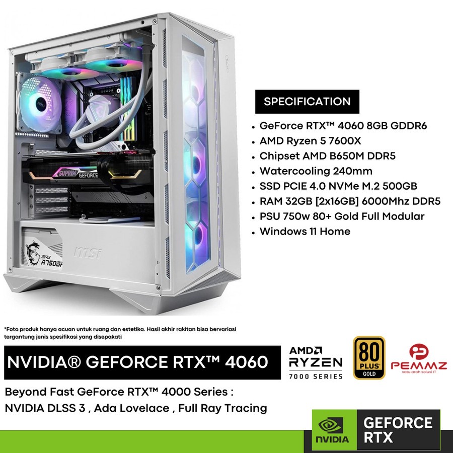 Jual PC RAKITAN Starfield GAMING & DESIGN - RYZEN 5 7600X - RTX 4060 ...