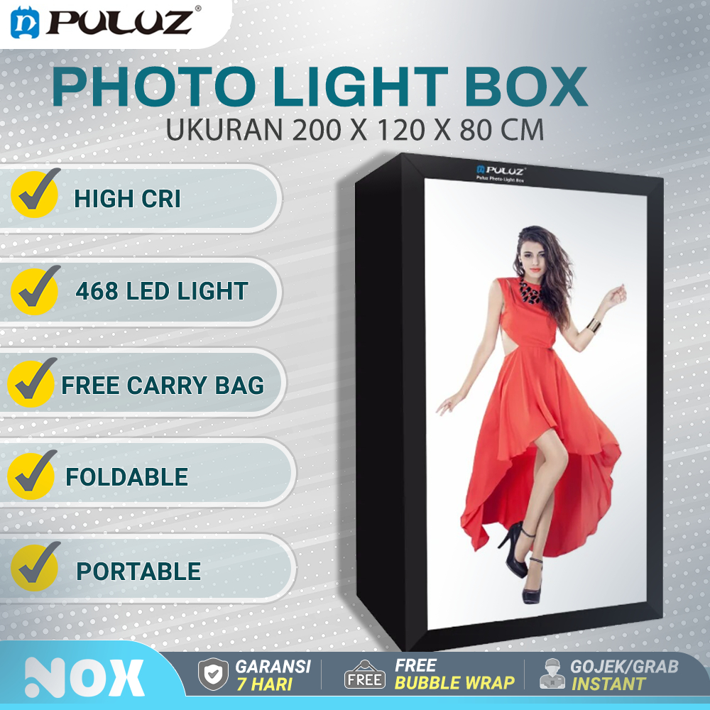 Jual Puluz Studio mini photography box 200cm kotak fotografi lampu LED ...
