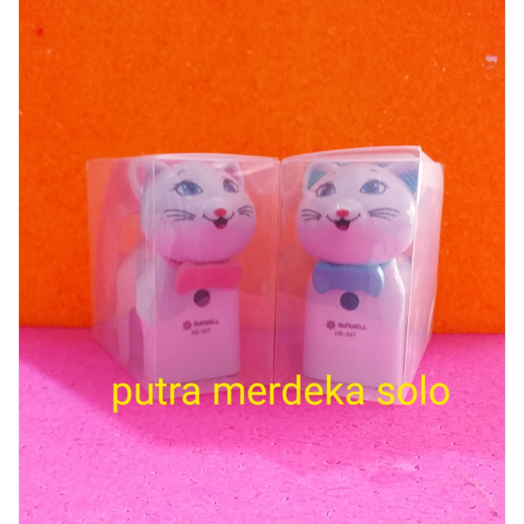 Jual Rautan Meja Fancy Kucing Ongotan Pensil Putar Fancy Cat Ongotan ...